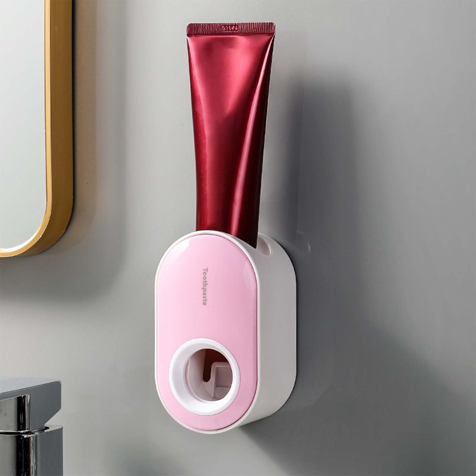 Automatic Wall Mounted Toothpaste Dispenser for Kids & Adults, No-Drill ...