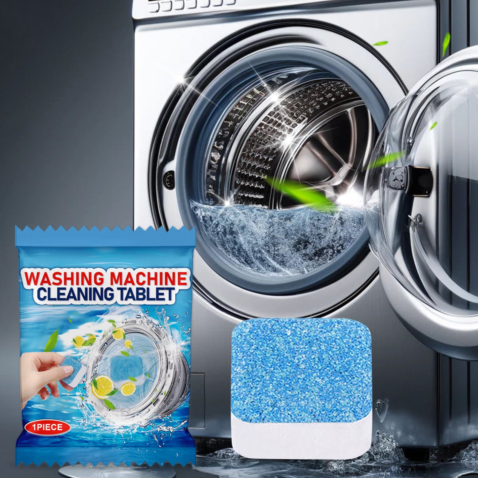 Automatic Washing Machine Cleaner Tablet, Boiler Descaling Agent, Odor ...