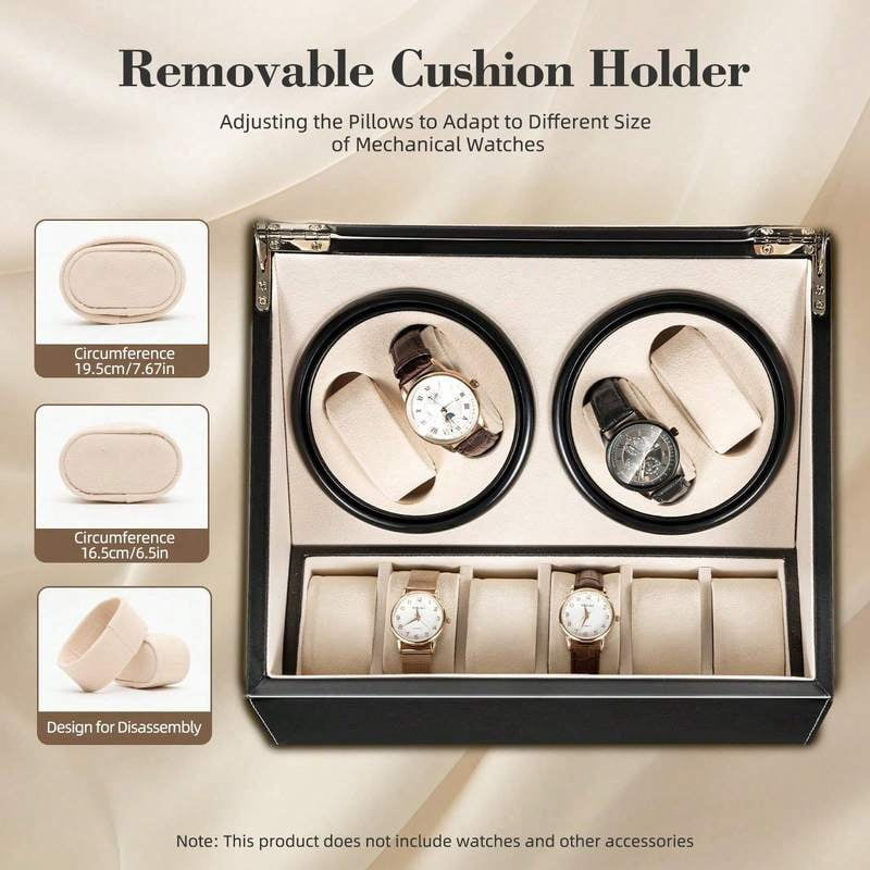 Automatic Watch Winder Display Box Wrist Watch Winder Display Double ...