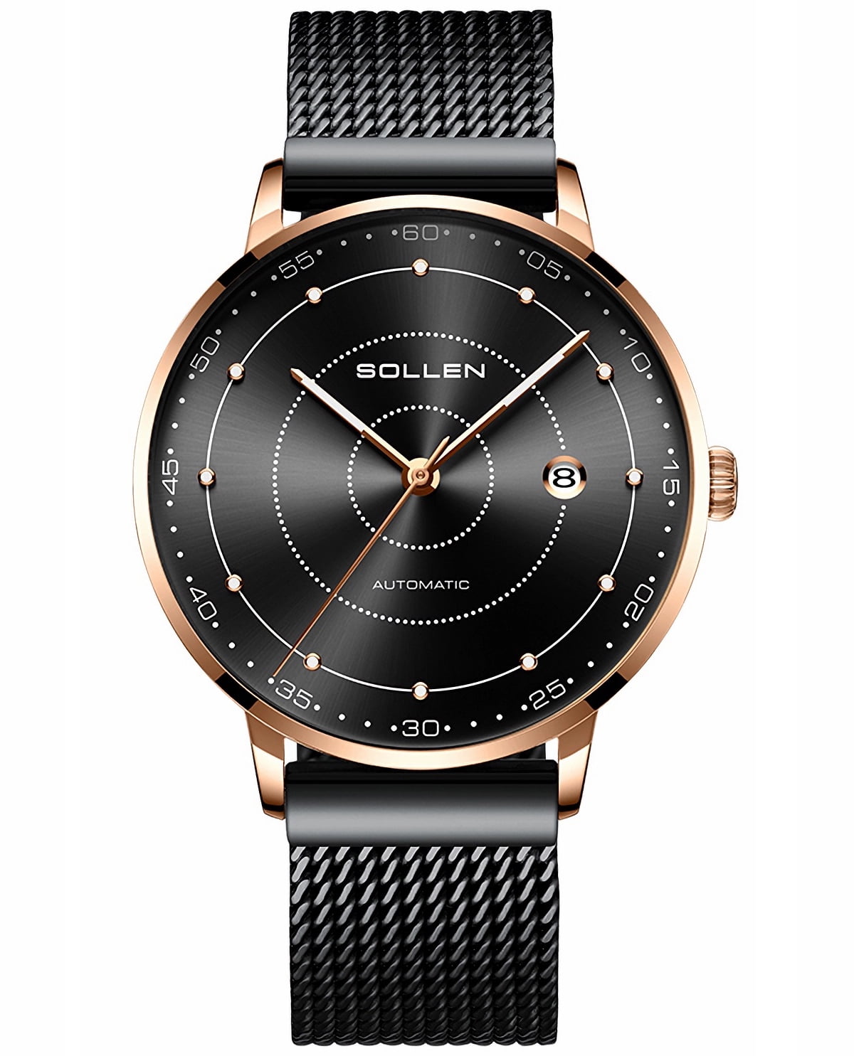 Automatic Watch for Men, Fashion Men's Wrist Watch Waterproof Stainless ...