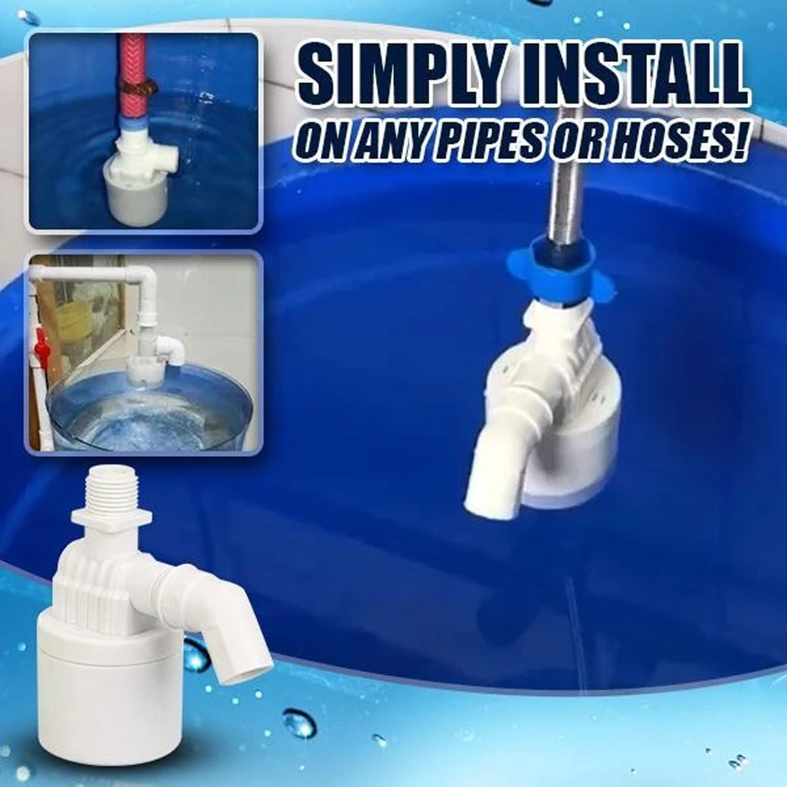 Automatic Water Control Valve 3/4 Inch | Auto Fill Float Valve for ...