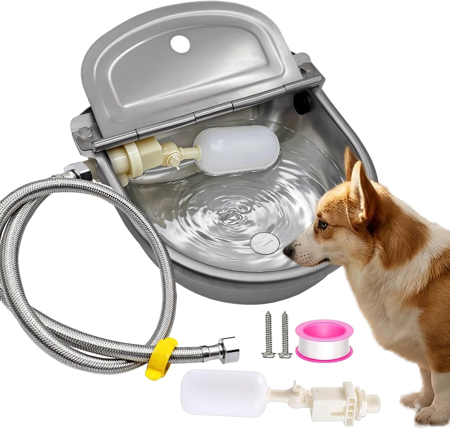 Automatic Water Dispenser for Dog Water Bowl Dispenser Large Size ...