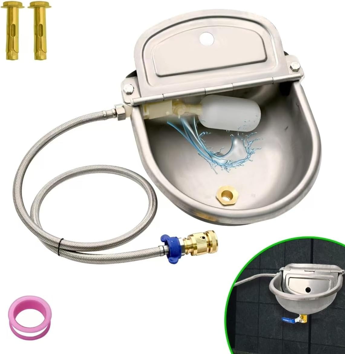 Automatic Water Dispenser for Dogs with Drainage System, Auto Water Dog ...