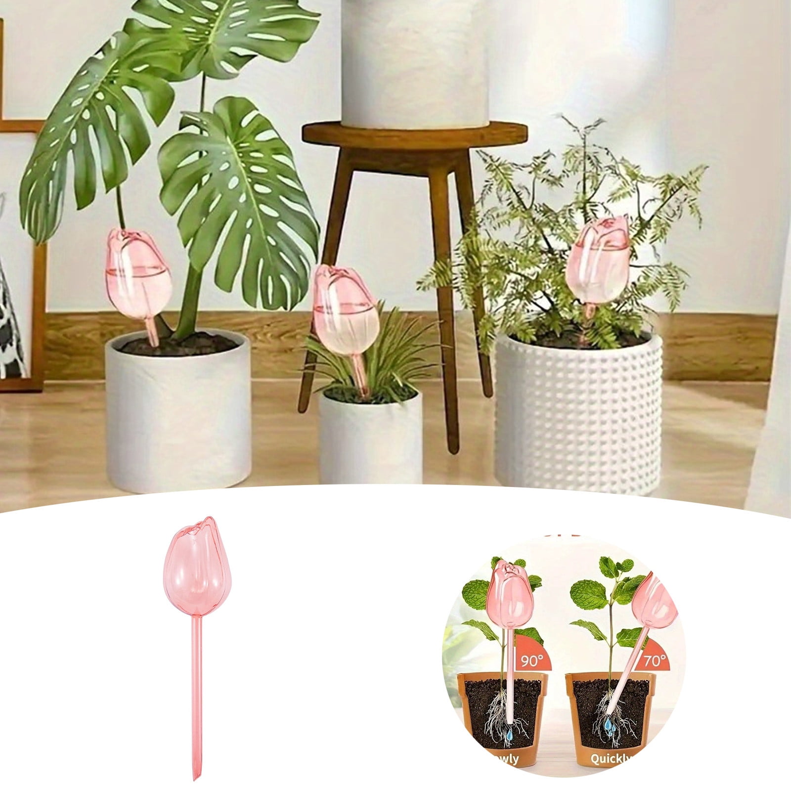 Automatic Water Dripper - 4 Pcs Watering Globes for Self Watering ...