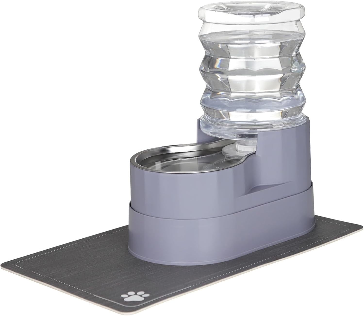 Automatic Water Feeder, Stainless Steel Pet Waterer with Waterproof Pad ...