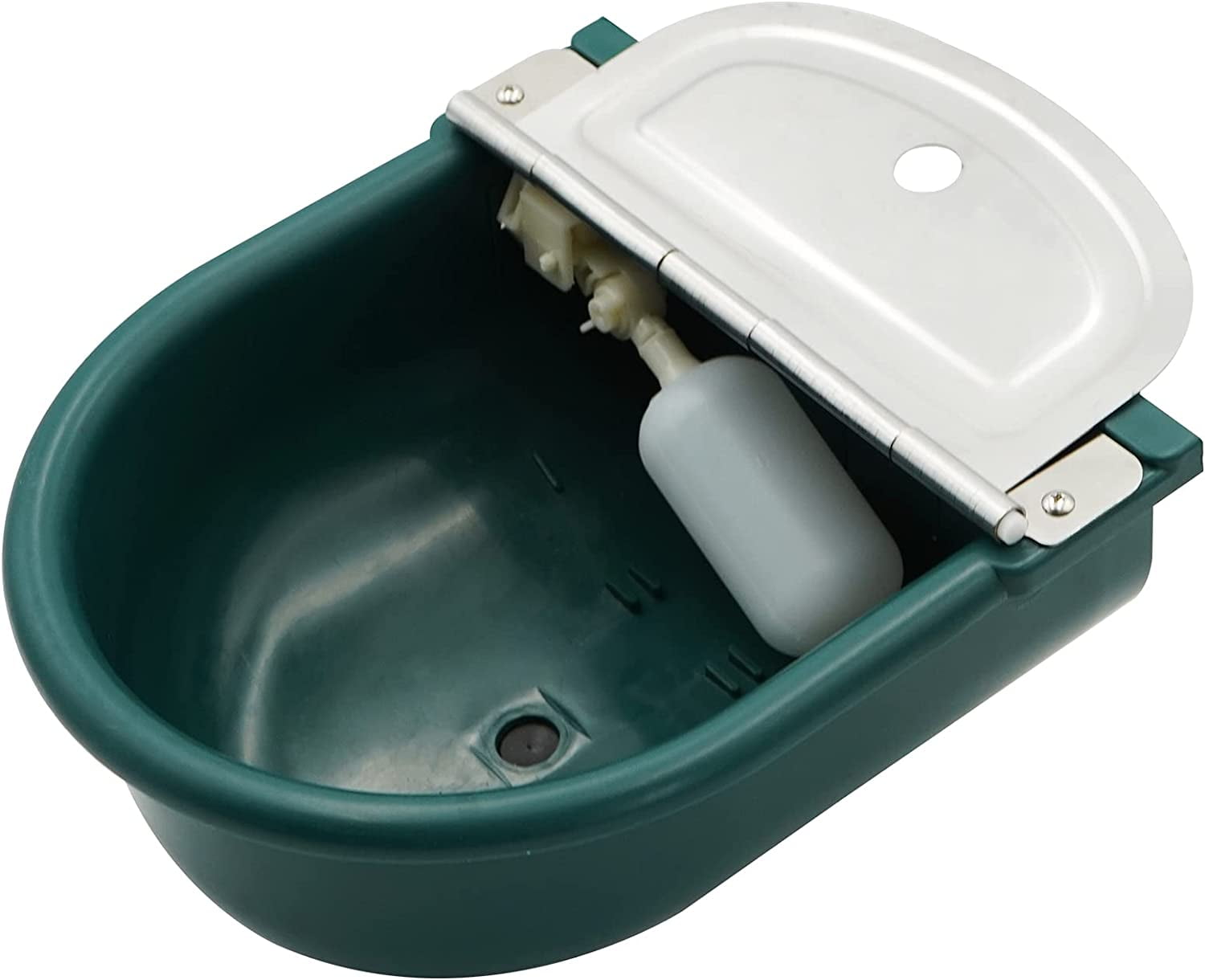 Automatic Waterer Bowl Large Horse Waterer with Float Valve and Drain ...