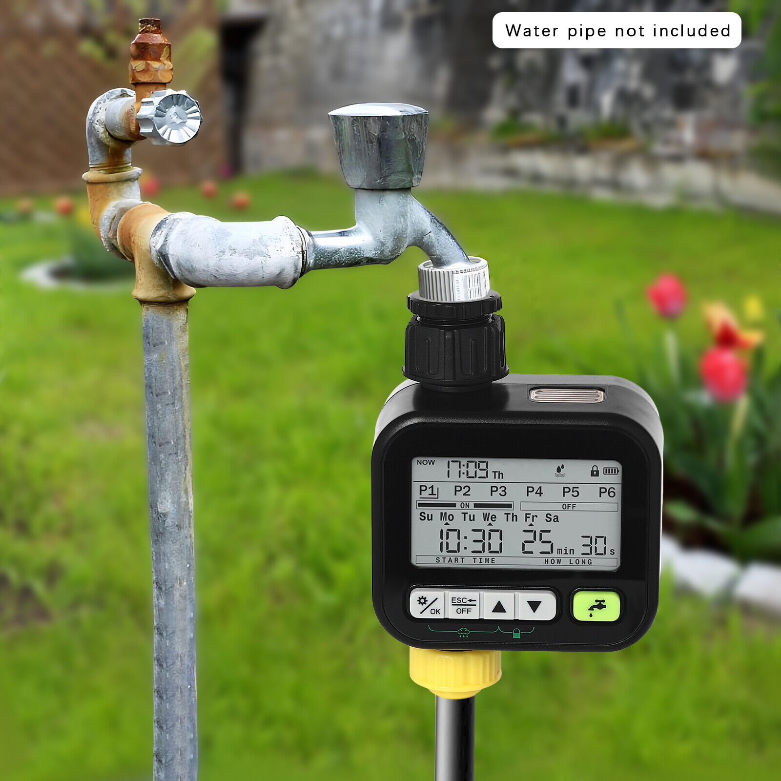 Automatic Watering Garden Drip Irrigation Timer Controller System W ...