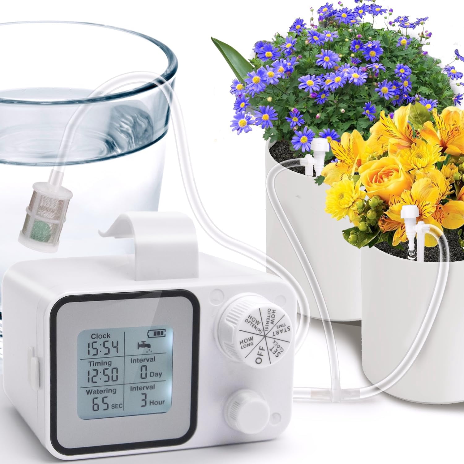 Automatic Watering System for 15 Potted Plants, Plant Watering Devices ...