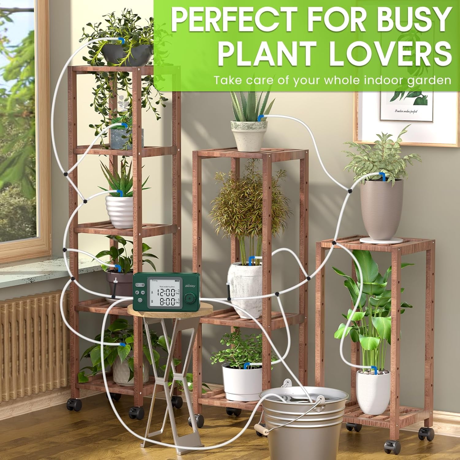 Automatic Watering System Dual Pump Kit with Water Pipes Replacement ...