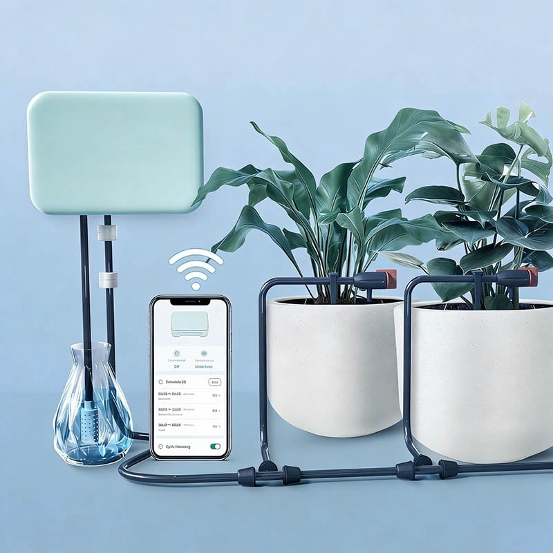 Automatic Watering System for Potted Plants, Wi-Fi & App Control Drip ...