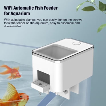 RUNACC Auto Fish Feeder, Electric Weekend Vacation Feeding, 200ML ...