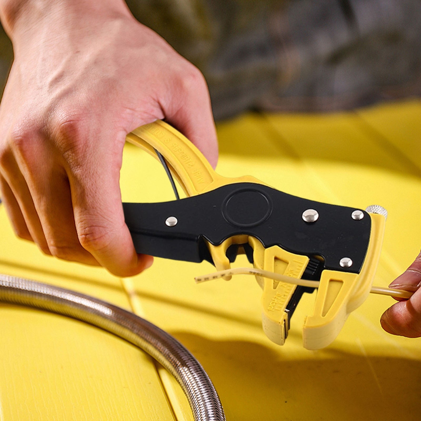 Automatic Wire Stripper Tool, Portable Self-Adjusting Cable Cutter with ...