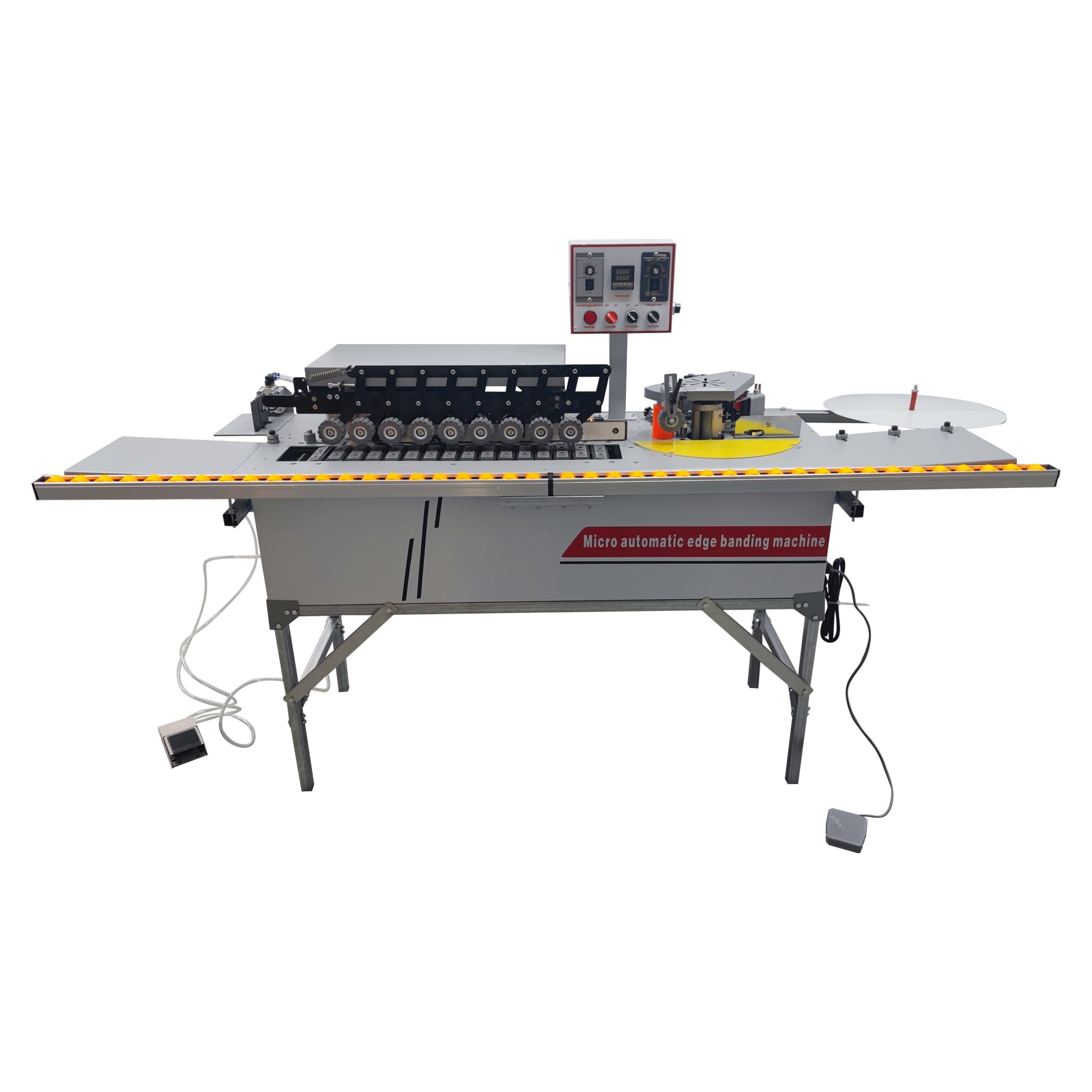 Automatic Woodworking Edge Bander Sealing Trimming Double Sided Gluing ...