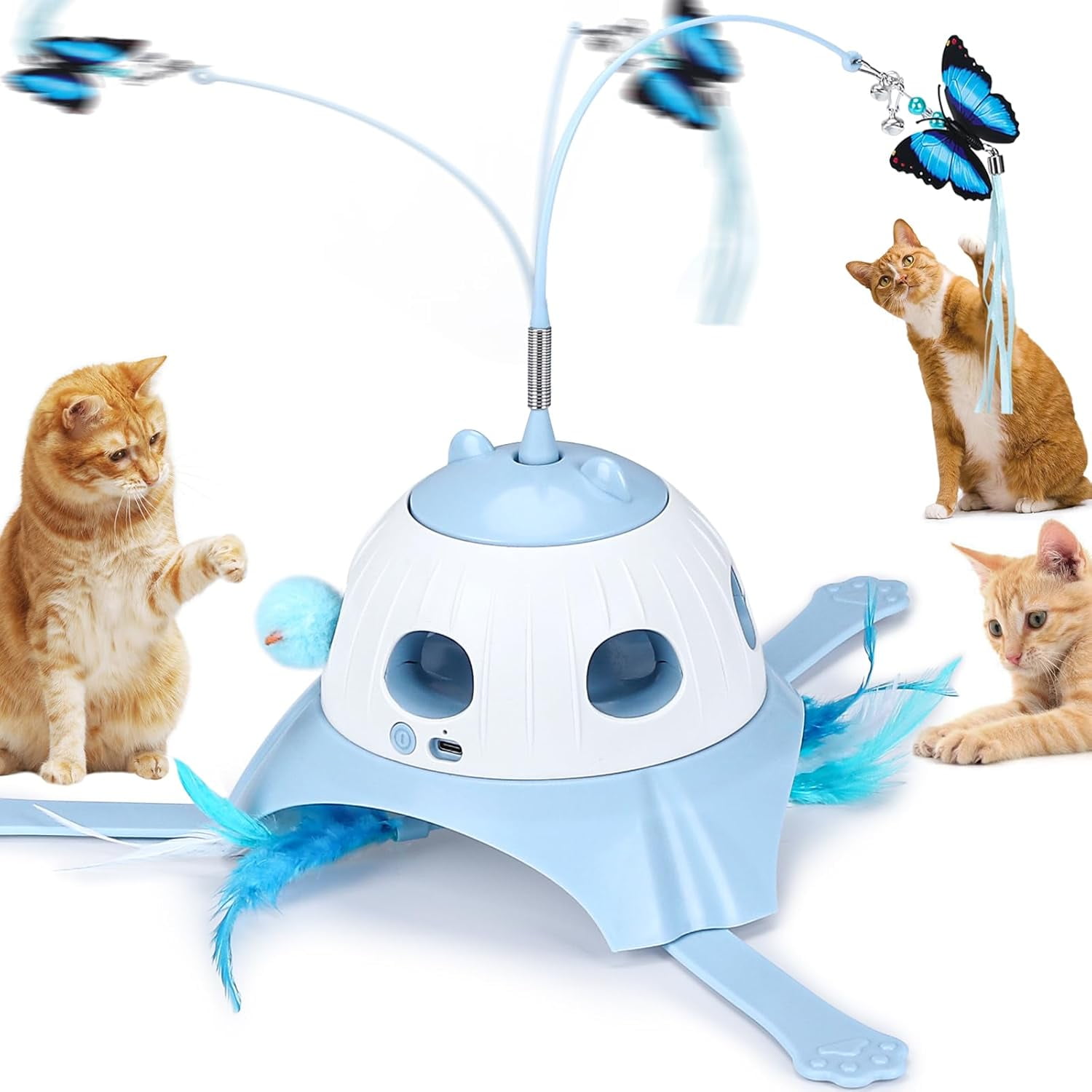 Automatic for Indoor Cats, Fluttering Butterfly, Whack a Mole, Rotating ...
