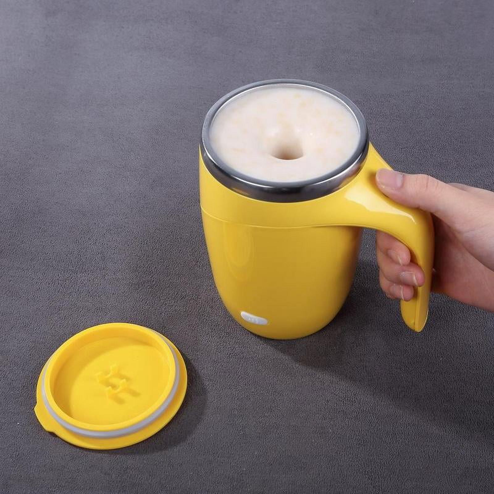 Automatic magnetic stirring coffee mug, Electric stainless steel self ...
