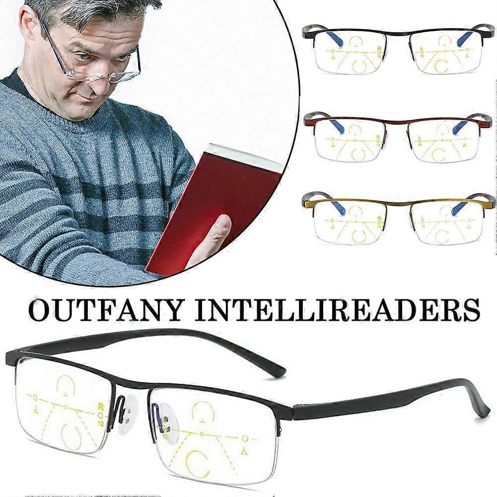 Automatic zoom reading glasses glasses anti-blue light elderly computer ...