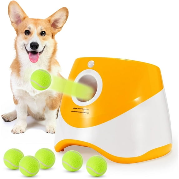 AutomaticDog Ball Launcher,10-30 FT Distance, Ball Thrower, , Included ...
