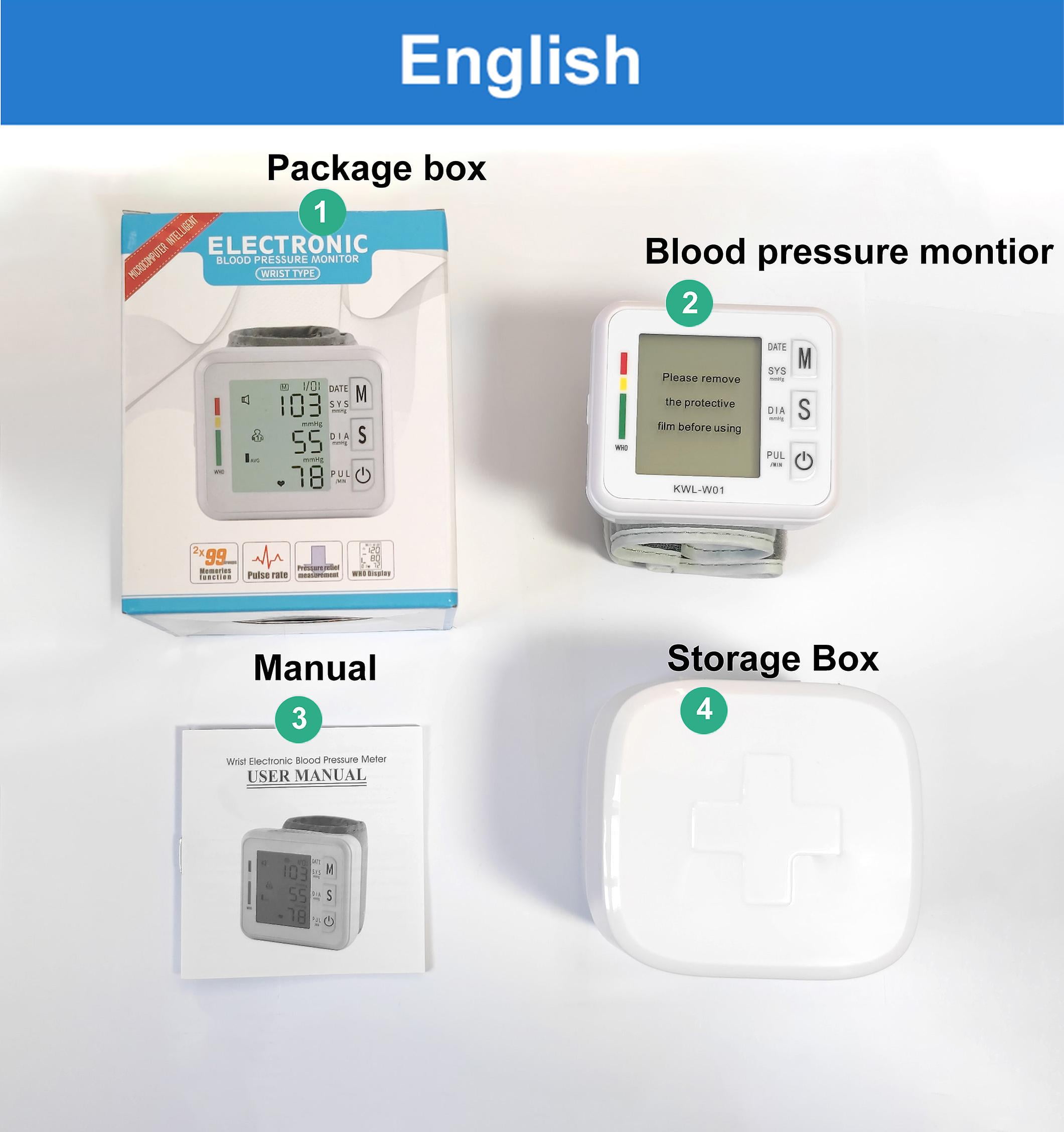 Automatically Accurately Arm Digital Blood Pressure Monitor Home Health ...