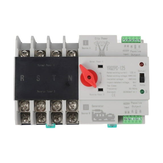 Automatically Switch To Backup Power With 2P 125A Dual Power Automatic ...
