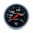 Autometer 2-5/8in 140-280 Degree F Mechanical 12ft Oil Temp Sport-Comp ...