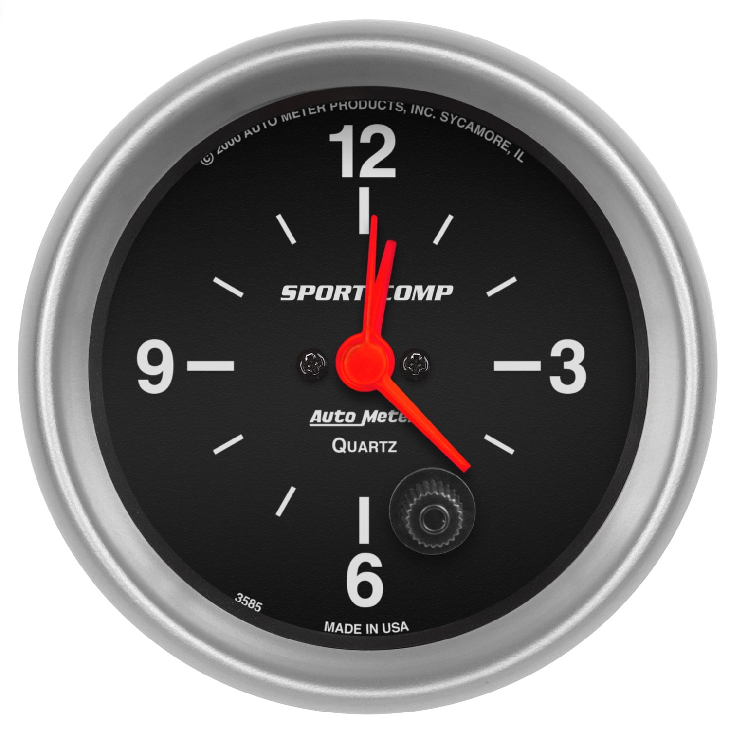 AutoMeter 3585 Sport-Comp Clock - Walmart.com