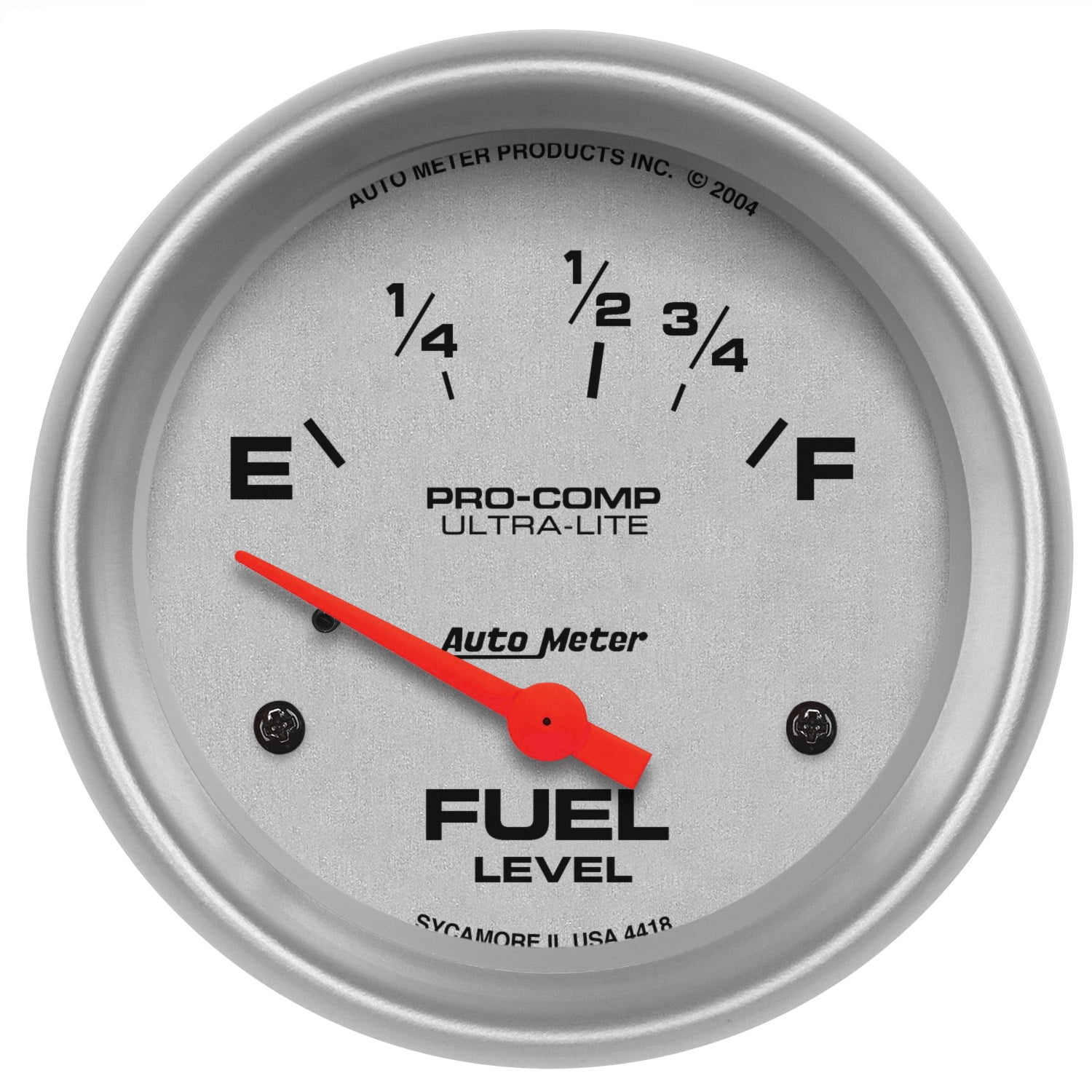 Auto Meter 4418 Ultra-Lite Electric Fuel Level Gauge - Walmart.com