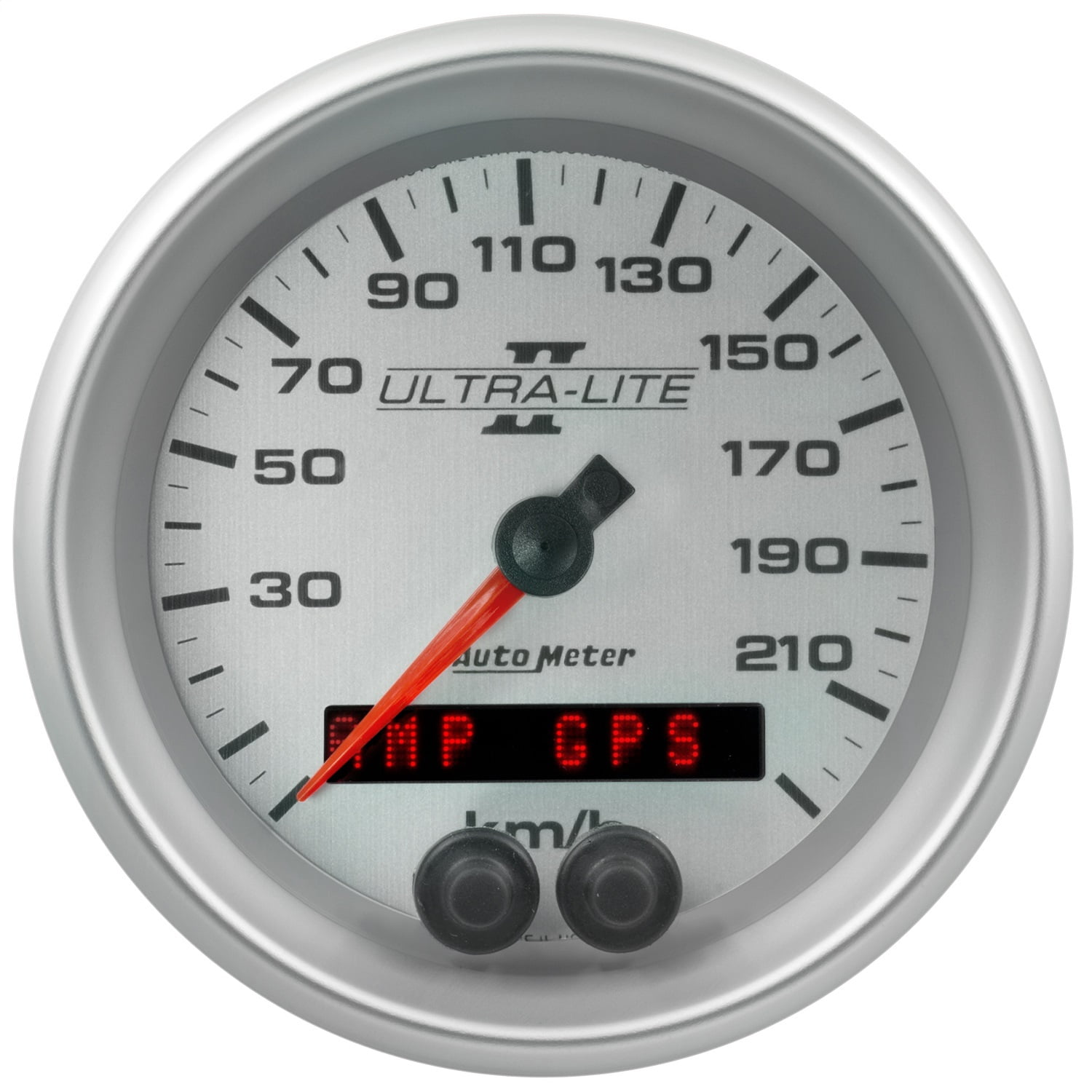 Autometer Ultra-Lite II 3-3/8in. 225KM/H (GPS) Speedometer Gauge ...