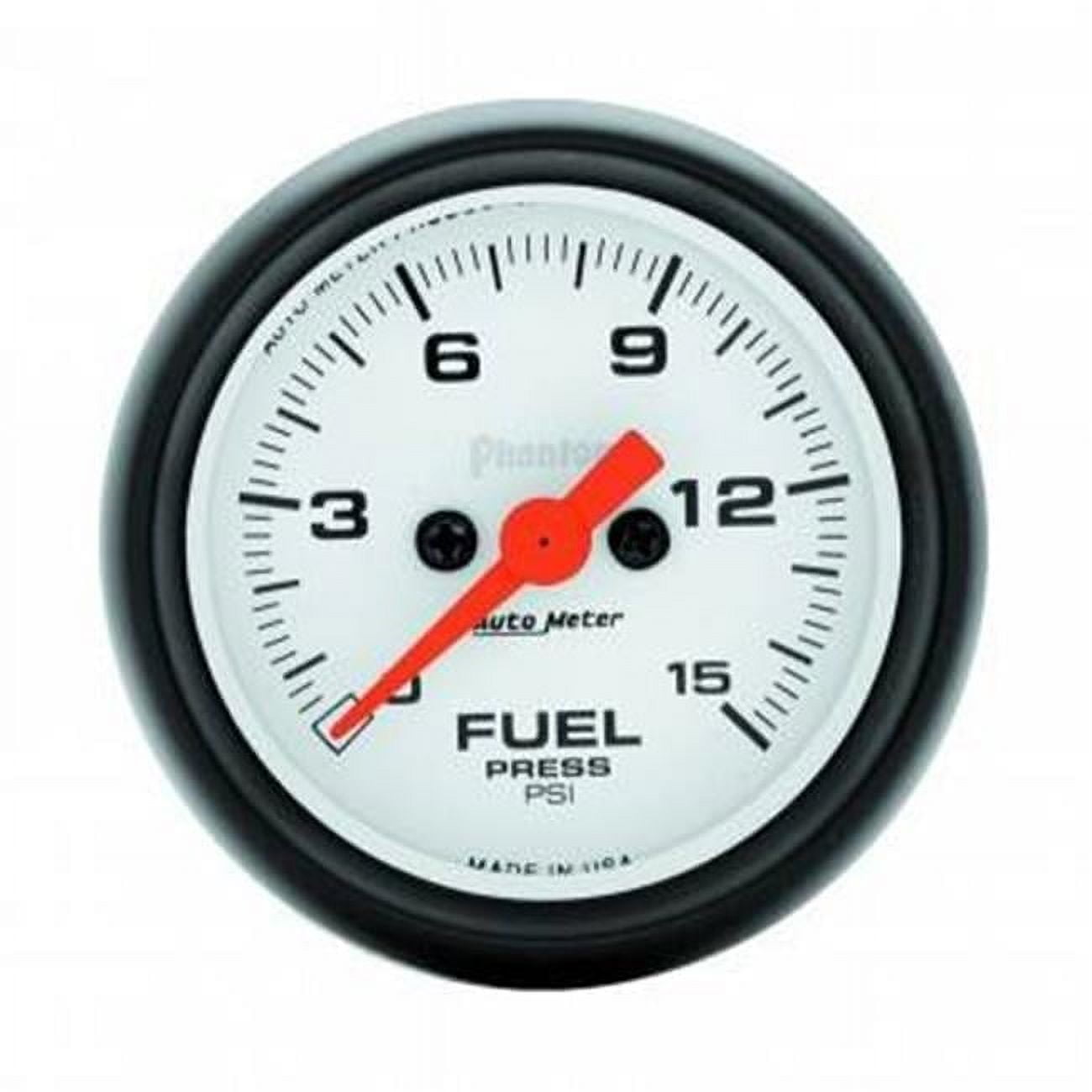 Autometer 5761 Phantom Fuel Pressure Gauge, 2-1/16", 15 PSI, Digital ...