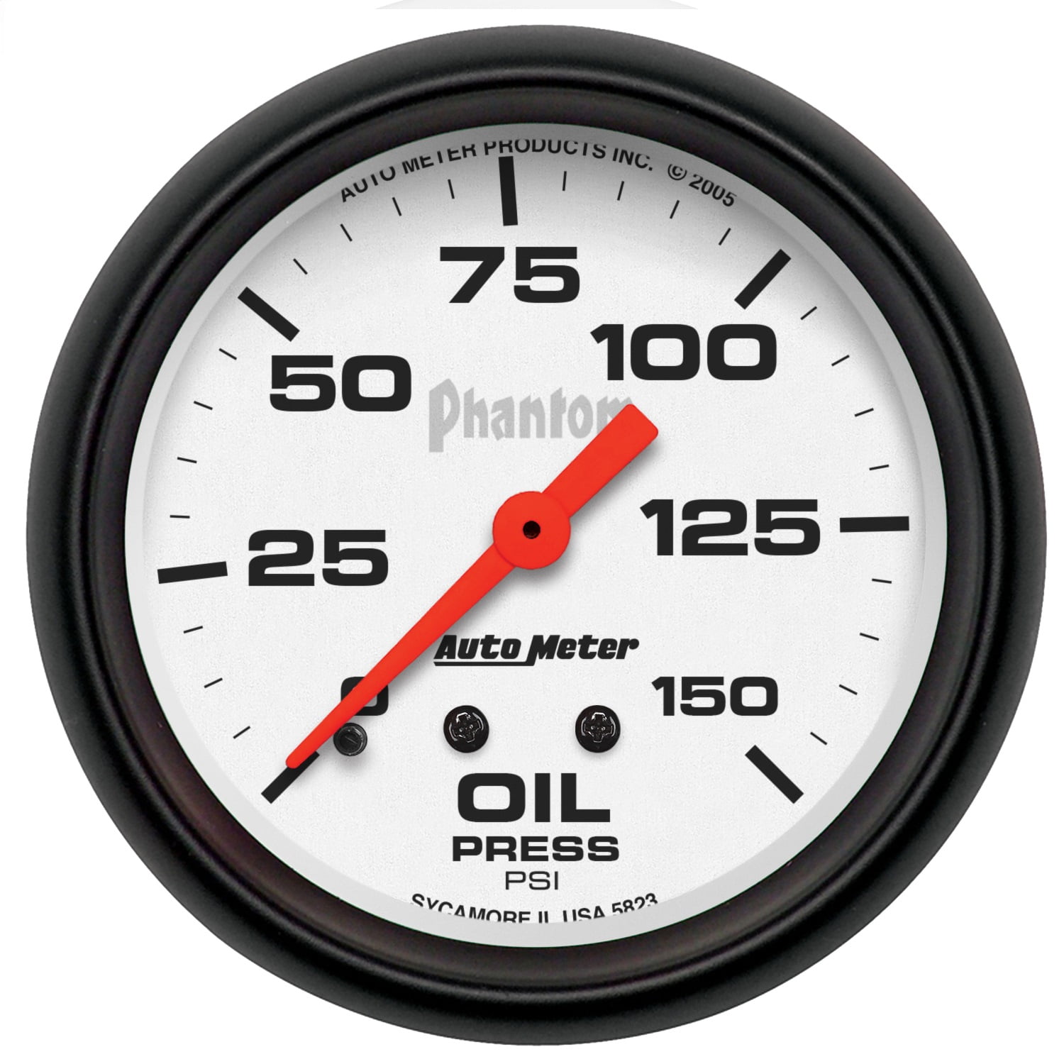 Autometer 5823 Phantom Mechanical Oil Pressure Gauge - Walmart.com