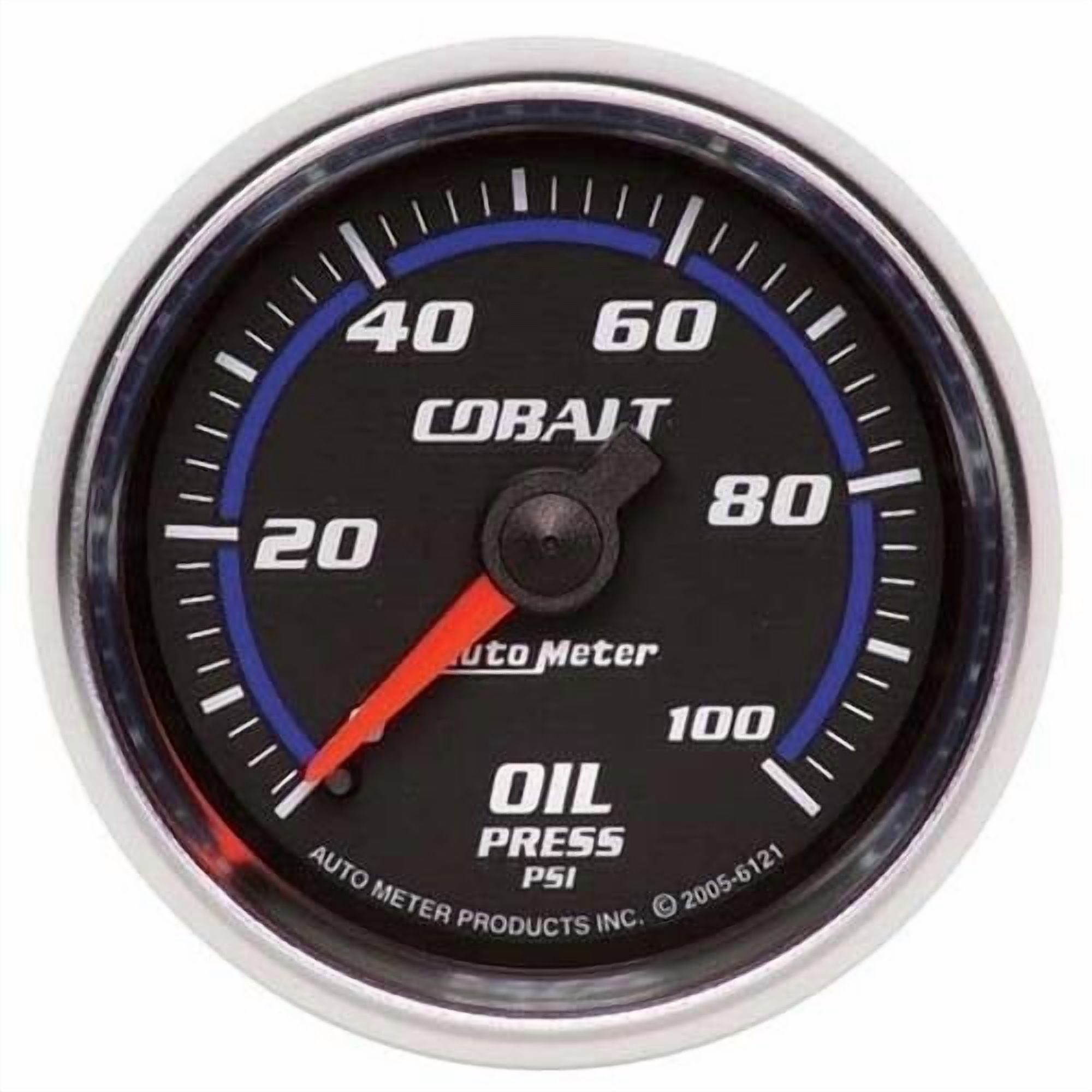 AUTO METER 6121 2-1/16IN OIL PRESS, 0-100 PSI, MECH, COBALT - Walmart.com