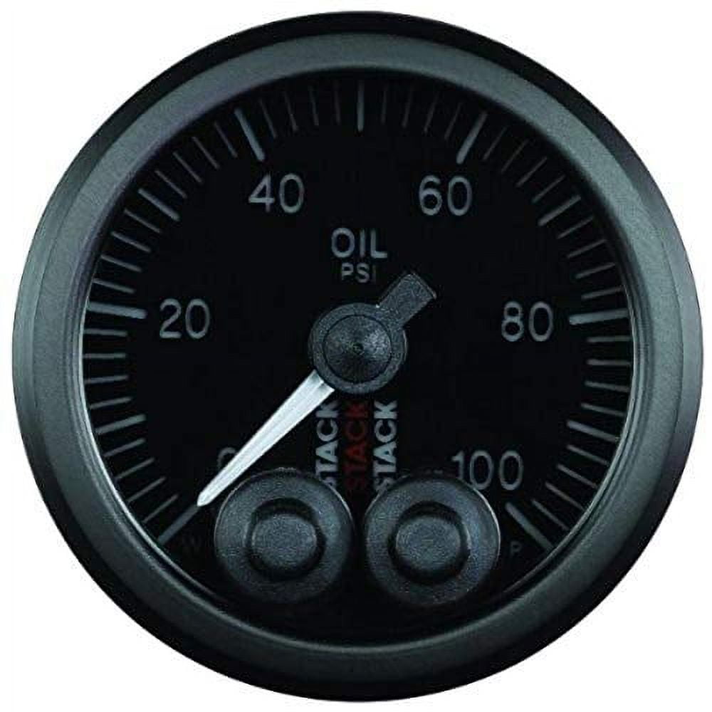 Autometer Stack Instruments Pro Control 52mm 0-100 PSI Oil Pressure ...