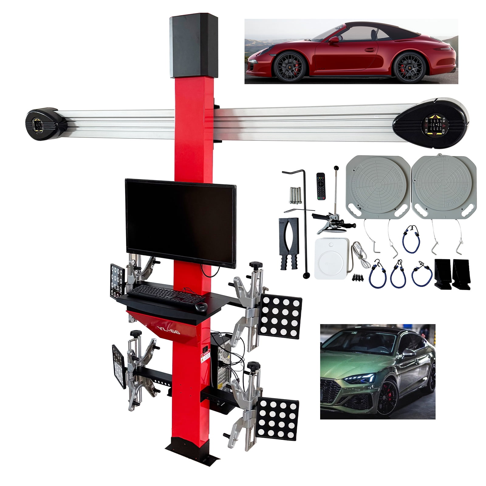 Automobile 3D Automatic Tracking Four-Wheel Locator Alignment Device ...
