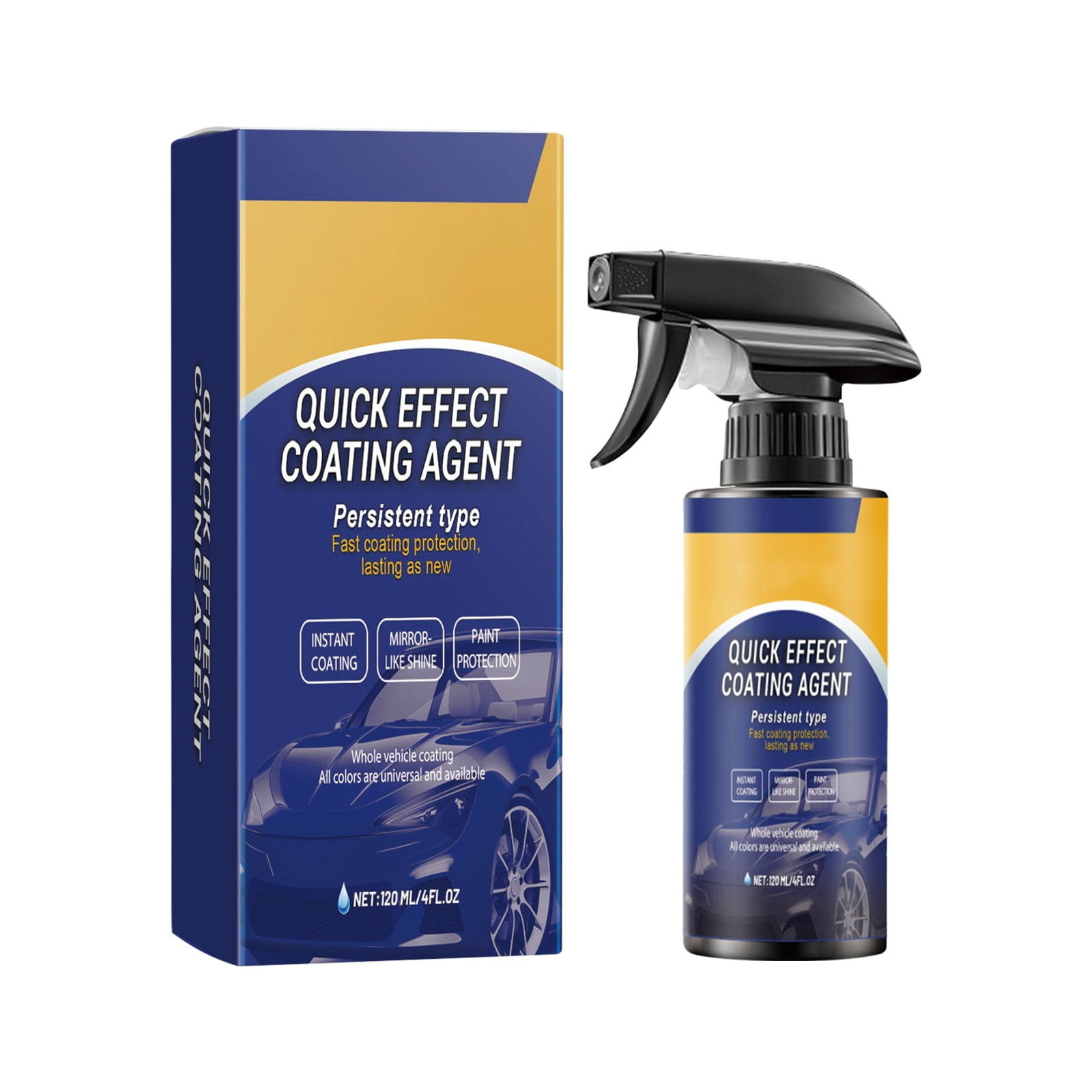 Automobile Crystal Plating Spray, 120ml Car Paint Waxing and Water Repellent Coating ...