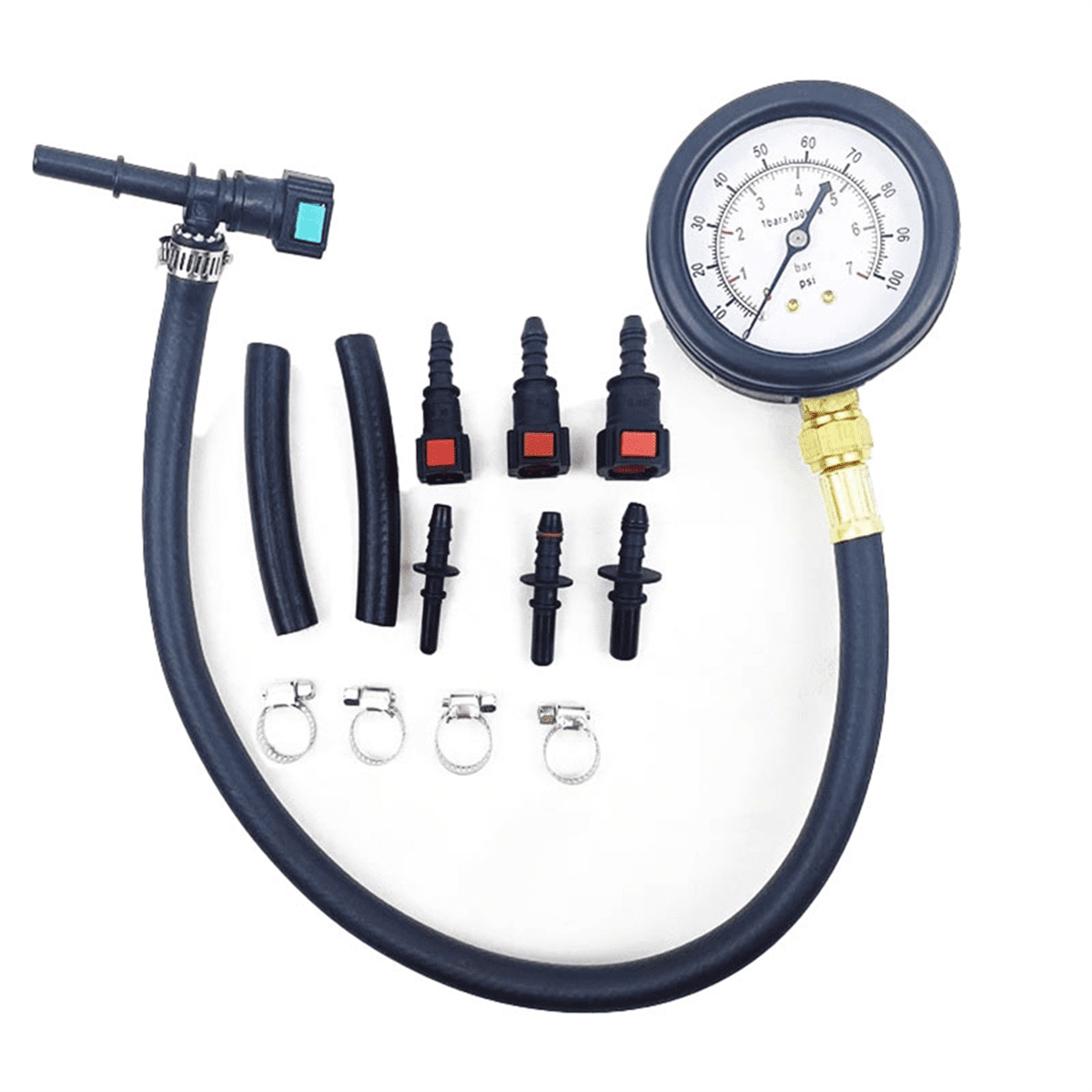 Automobile System Gasoline Pressure Gauge Car Pressure Tester Tool 0 ...