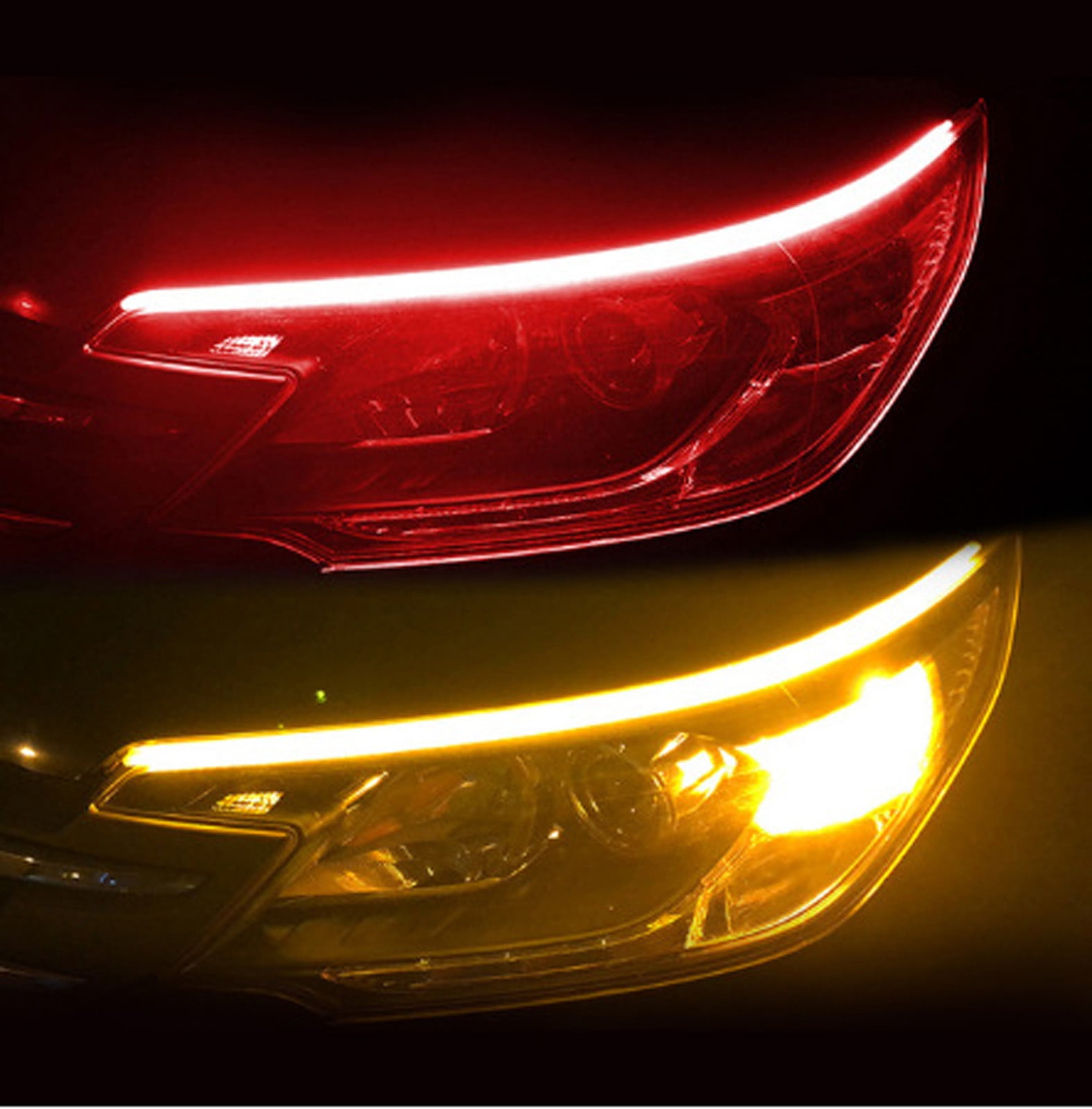Automobile LED Daytime Running Light Bar, Sequential Turn Signal Strip ...
