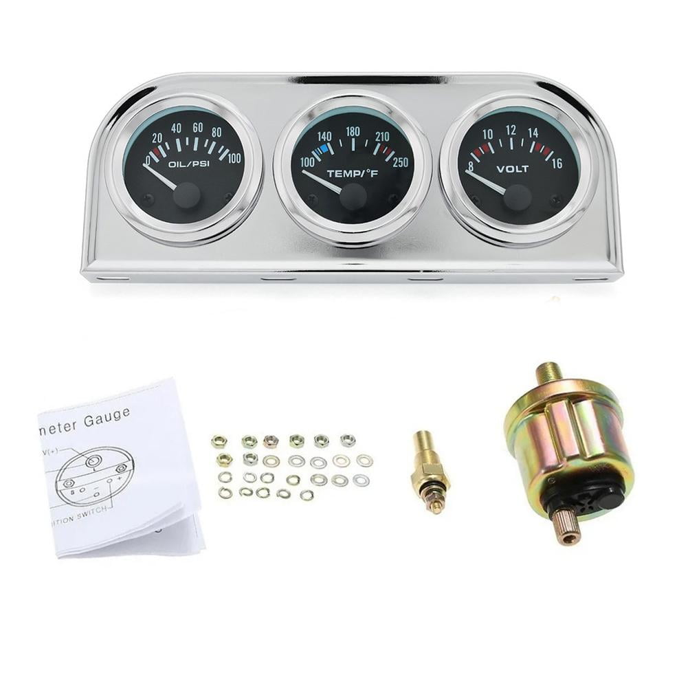 Automobile Oil Pressure Gauge Colors Led Universal for Car Mechanical ...