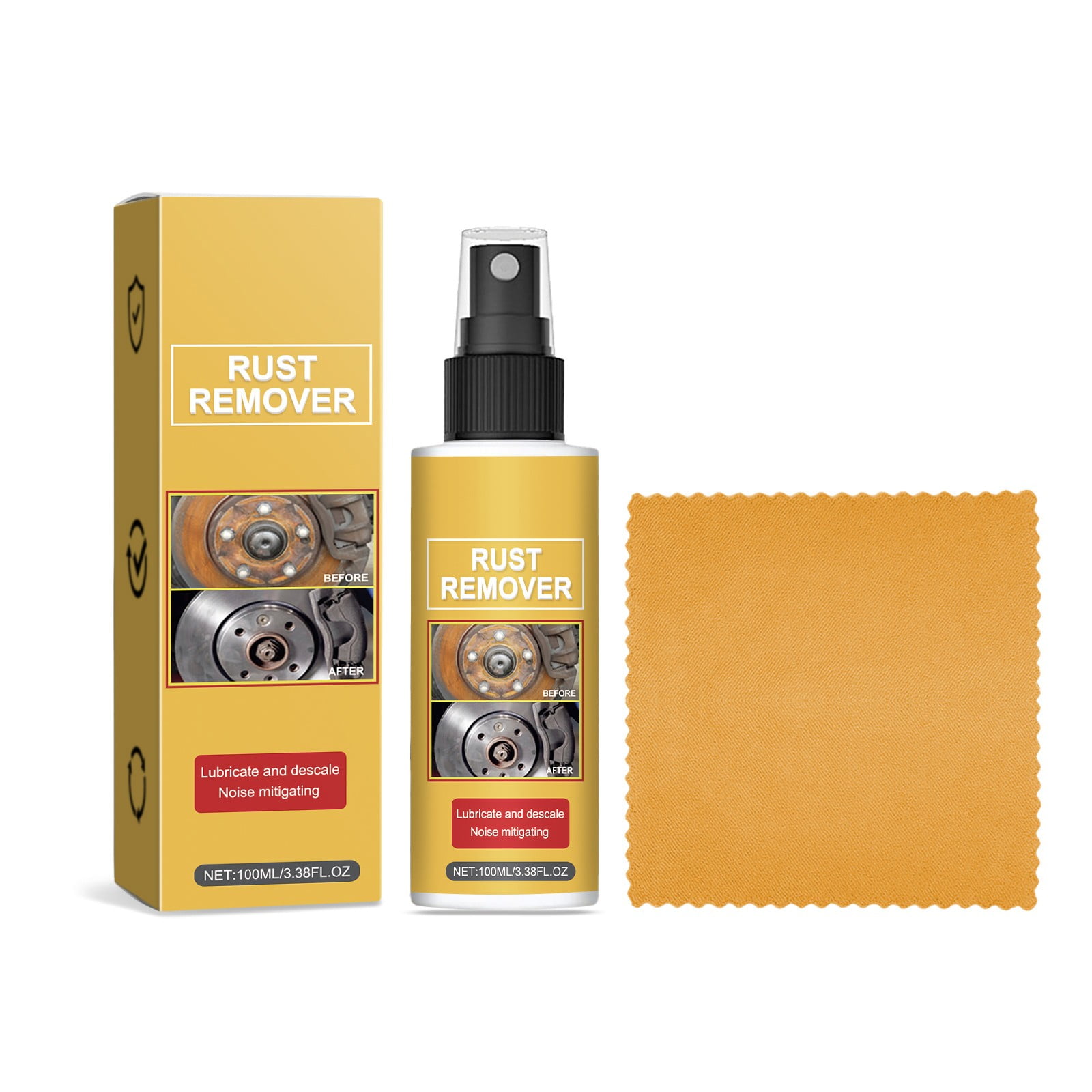 Automobile Rust Remover Spray – 100ml Metal Iron Powder Cleaner for ...