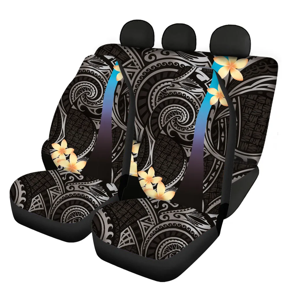 Automobile Seat Protector Samoan Polynesian Plumeria Print Comfort ...