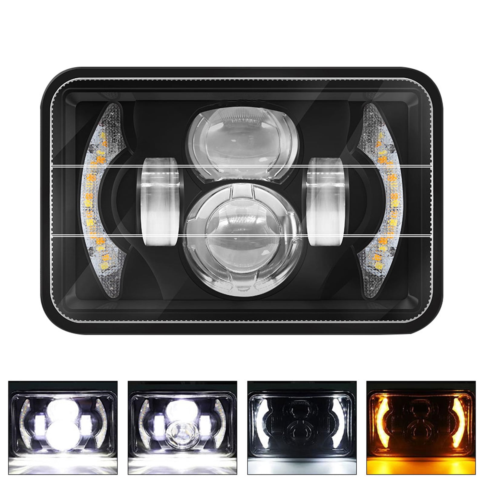 Automobile headlights,Inch Led Beam Of 4 With Turn 5 Inch Turn Beam ...