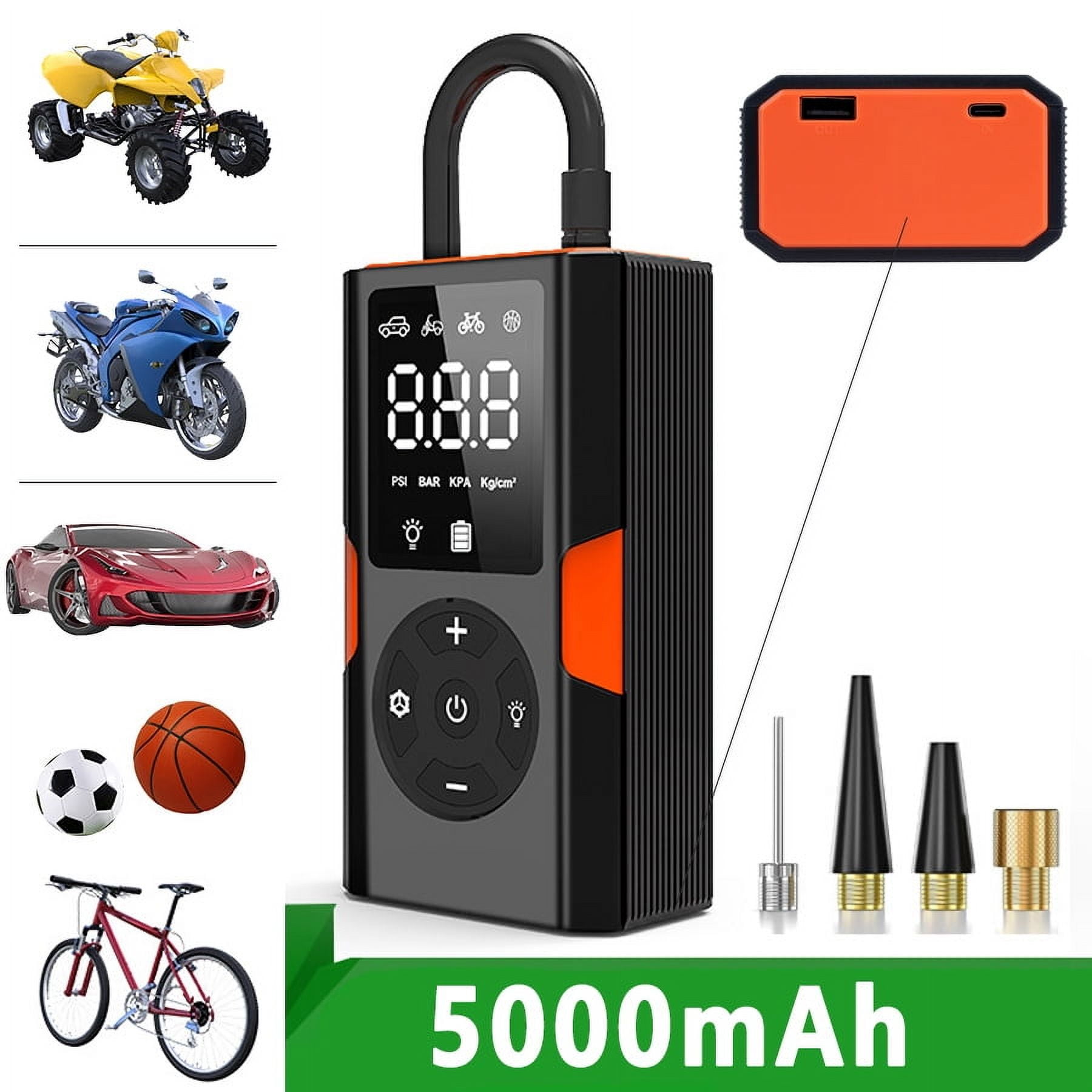 Automobile inflation pump, small portable tire inflator ...