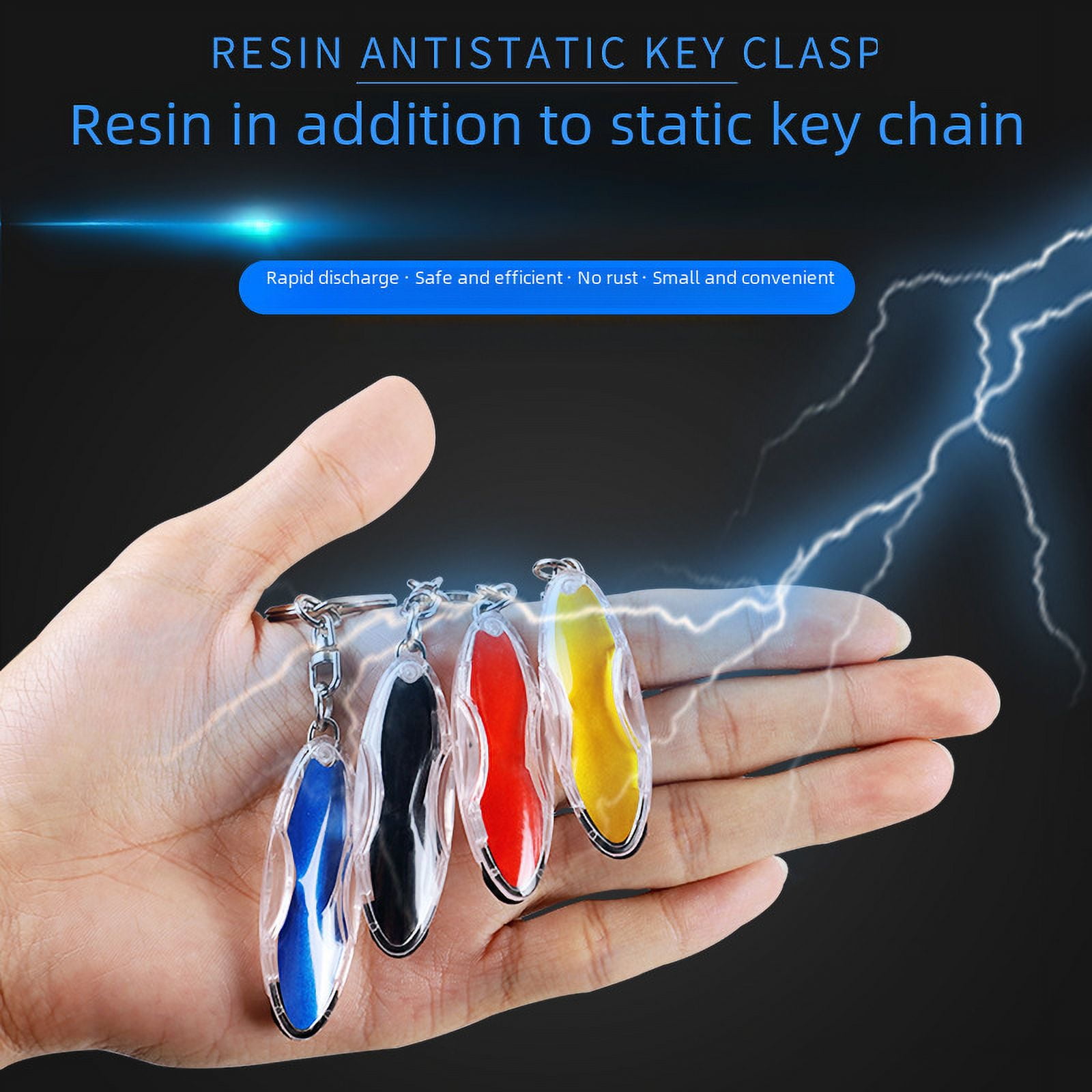 Automobile resin anti-static key chain static eliminator electrostatic ...
