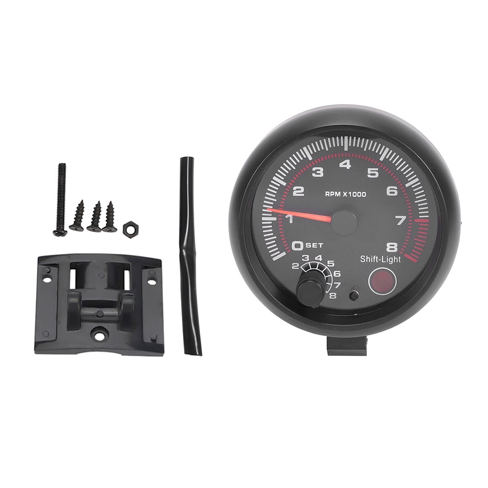 Automobile tachometer,Refitted White 0-8000 3.75 Refitted White Rpm 12v ...