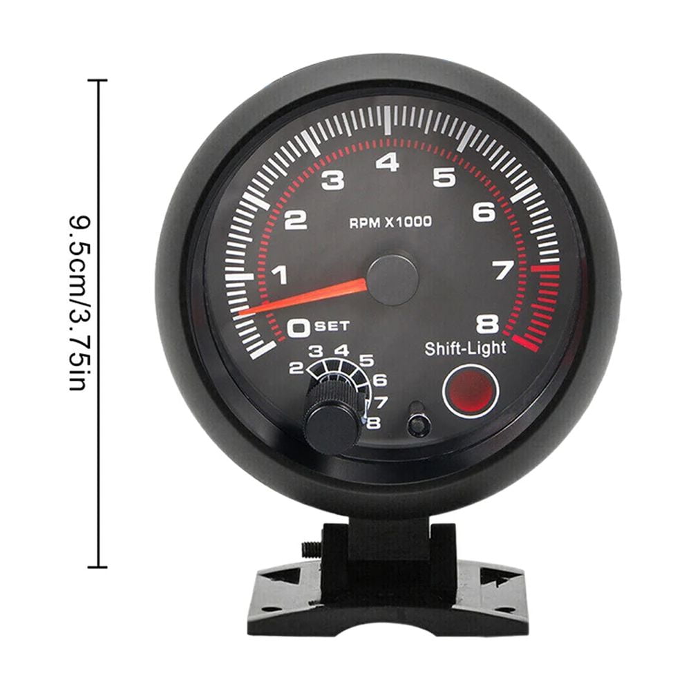 Automobile tachometer,White 0-8000 Pointer Refitted White 0-8000 White ...