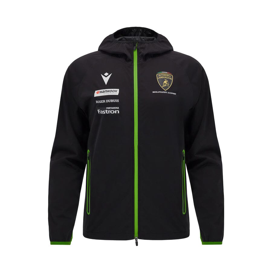 Automobili Lamborghini Squadra Corse Men's Team Rain Jacket - Black ...