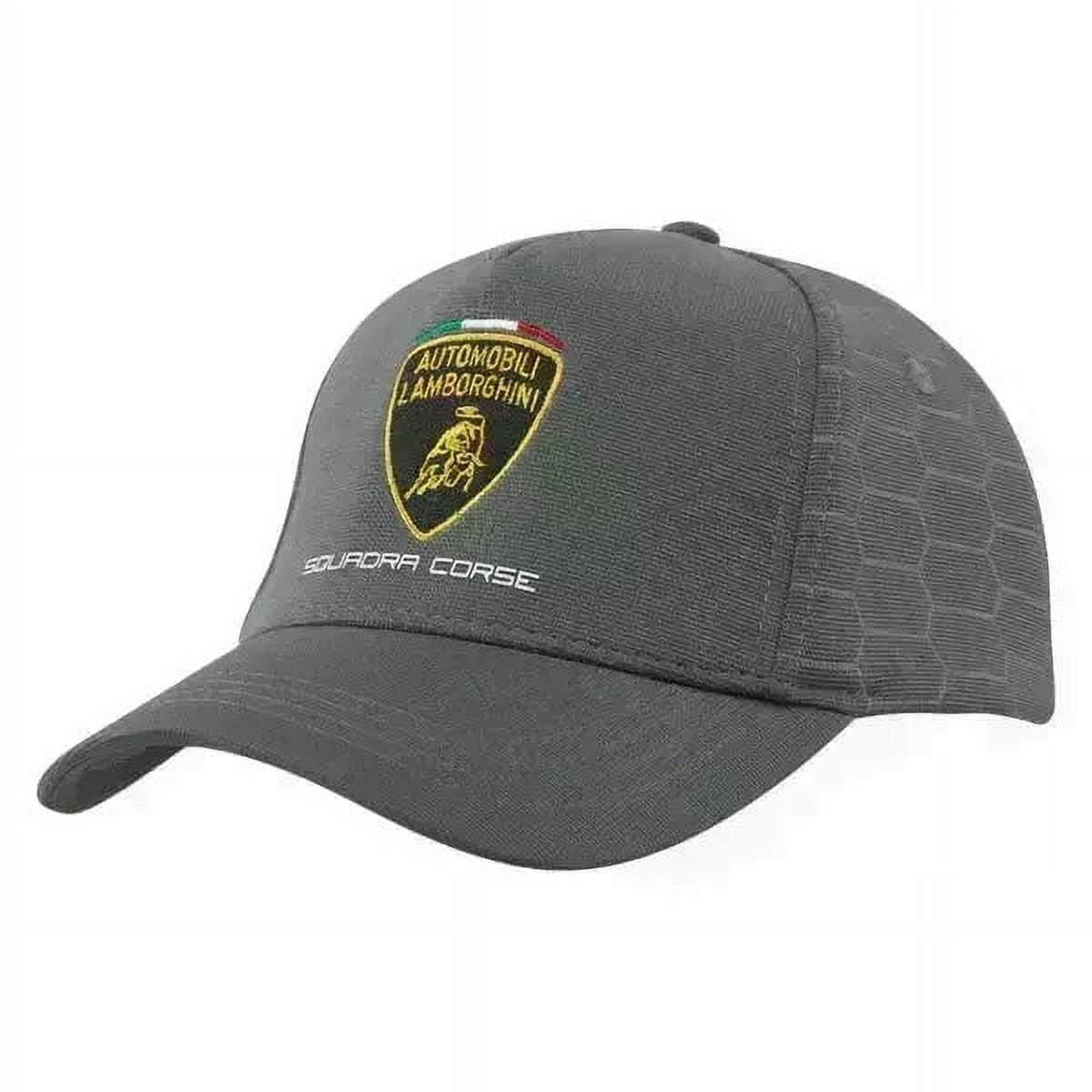 Automobili Lamborghini Squadra Corse Team Unisex Travel Grey Hat ...