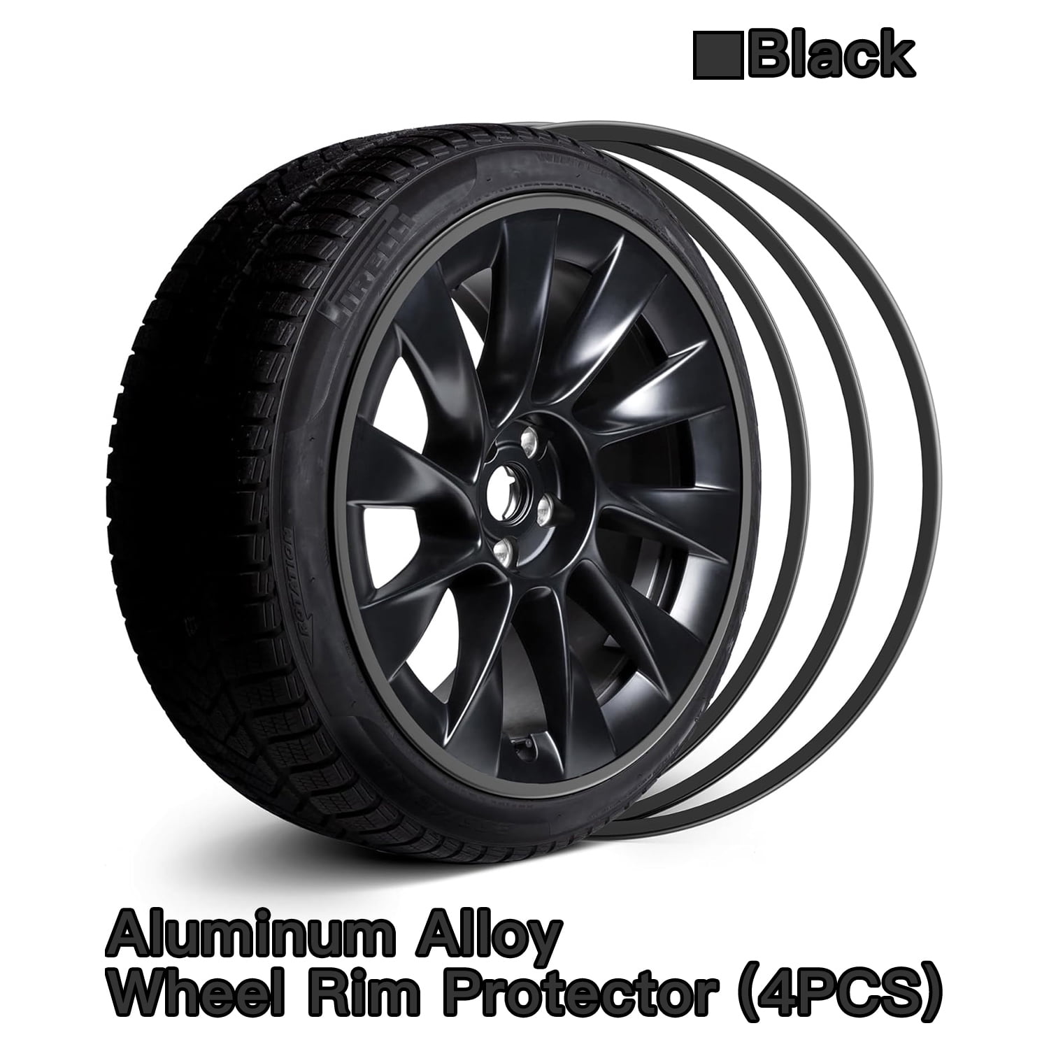Automotive Alloy Wheel Rim Protector - Covering The Entire Rim of The ...