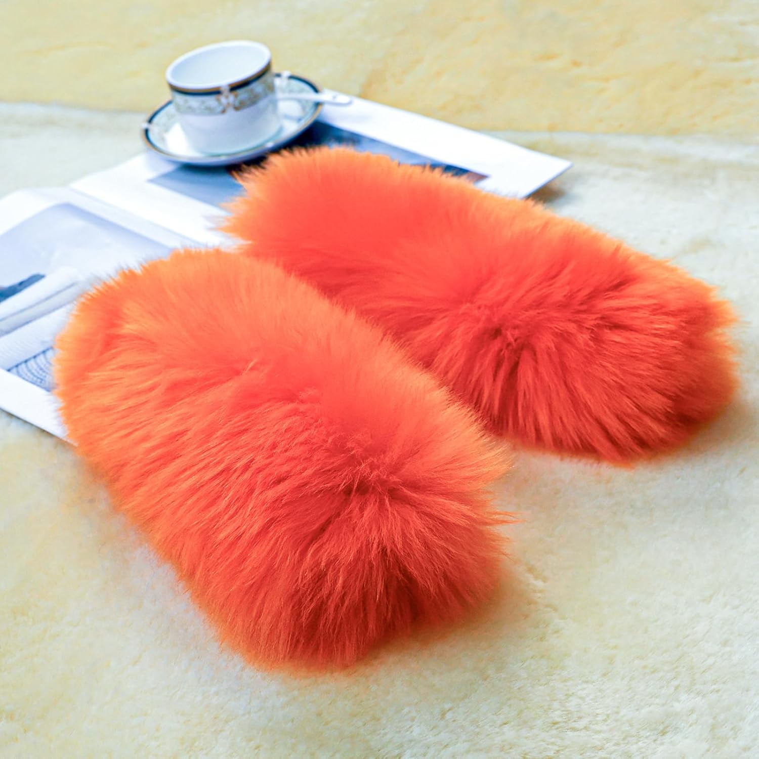 Automotive Authentic Sheepskin Car Seat Belt Pads, Soft Shoulder Pad ...