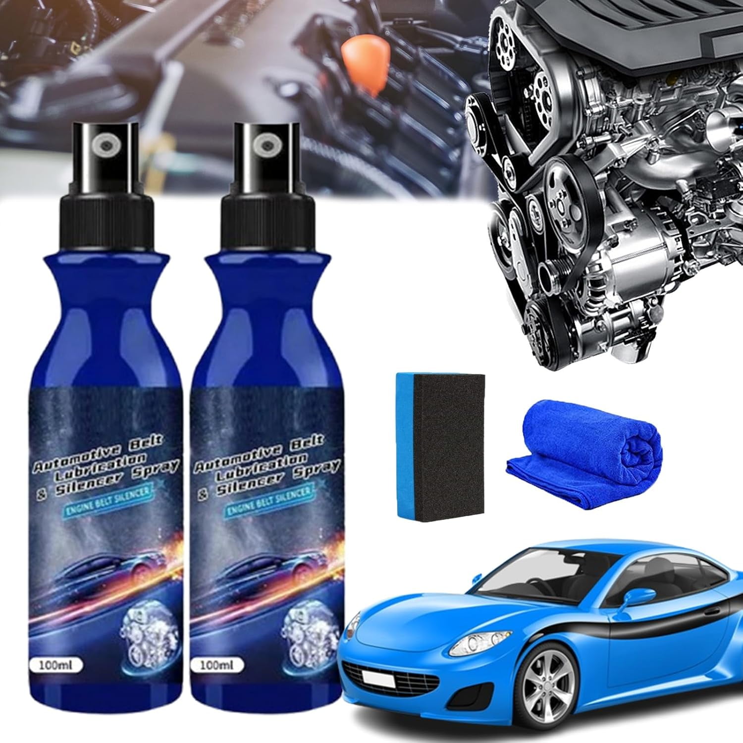 Automotive Belt Lubrication & Silencer Spray, Belt Dressing Spray ...