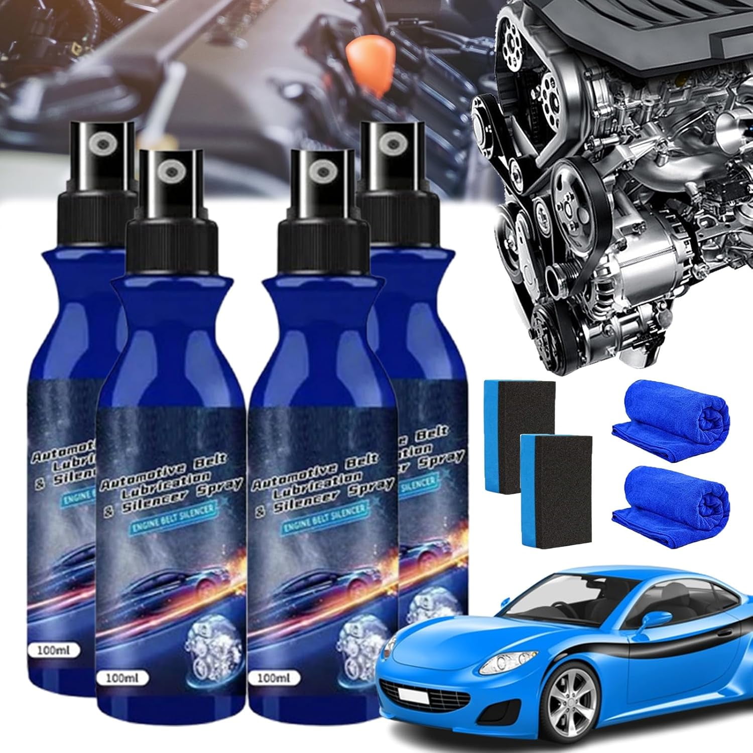 Automotive Belt Lubrication & Silencer Spray, Belt Dressing Spray ...