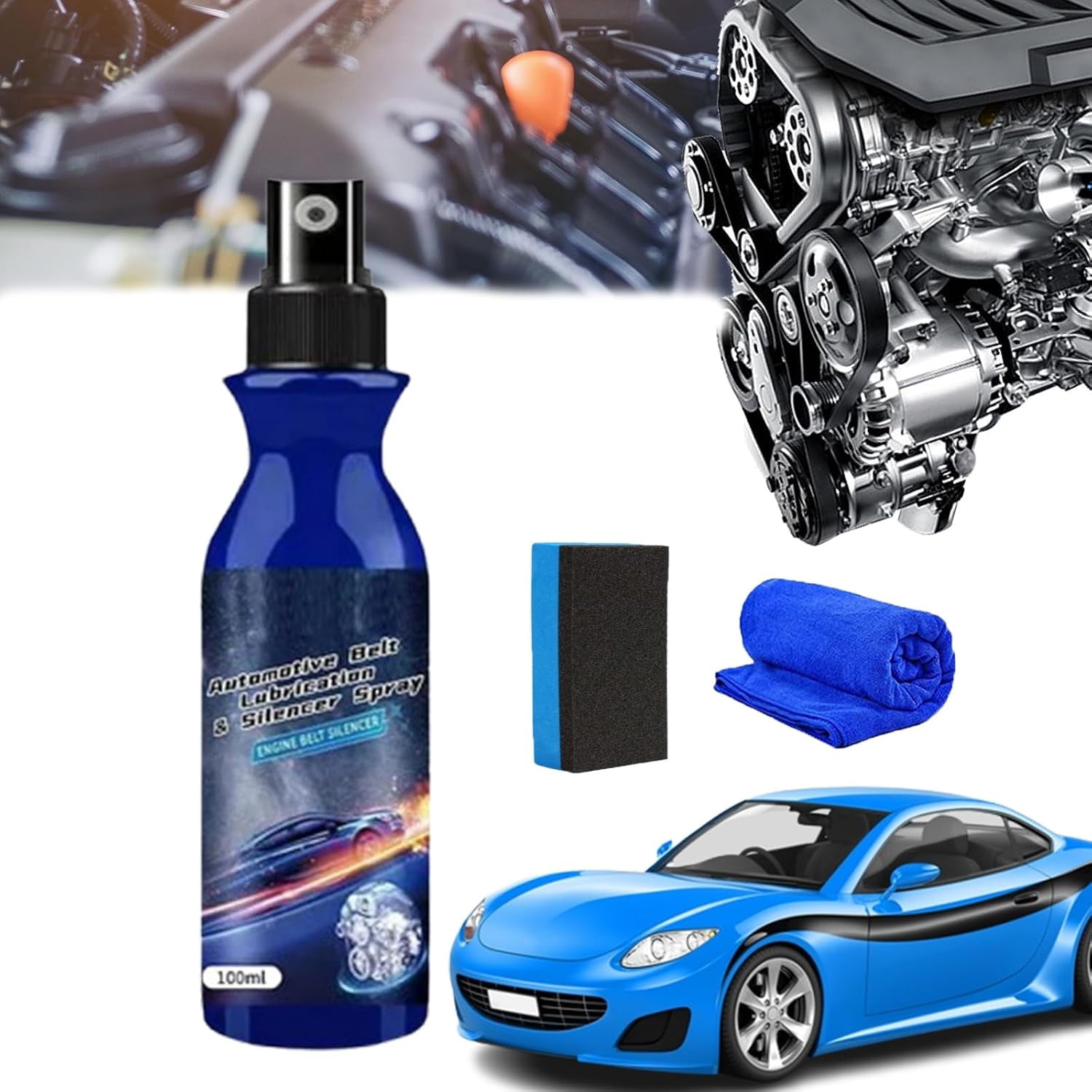 Automotive Belt Lubrication & Silencer Spray, Belt Dressing Spray ...